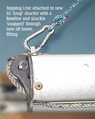 Fitting A Topping Lift - Wanderer Class Owners Association